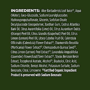 Avalon Organics Bath & Shower Gel, Refreshing Lemon, 12 Oz