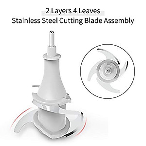 La Reveuse Multi-Functional Pulse Blender Countertop 400 Watts with 4.2-Cup Chopping Jar,for Blending, Mixing,Mincing,White