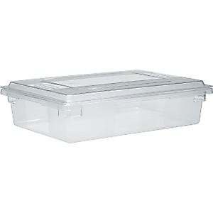 Rubbermaid Commercial Products-Food Storage Box/Tote for Restaurant/Kitchen/Cafeteria, 8.5 Gallon, Clear (FG330800CLR)