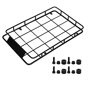 RC Roof Luggage Rack, Metal Lightweight RC Luggage Carrier Anti Wear Large High Simulation for 1/10 RC Crawler