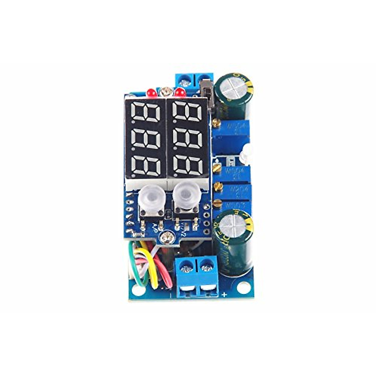 5A Buck Converter, KNACRO Voltage Regulator Board DC 6-36V Down to 1.25-32V 5A CC CV MPPT Solar Controller Module 24v to 12v 5v for Car Power Supply