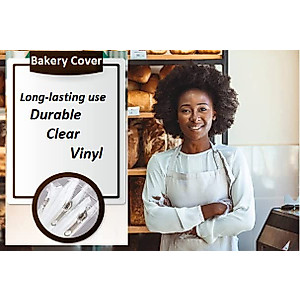 Laundry bags online High quality Long-lasting use Durable Clear Vinyl COVER, Bakery Food Pan Sheet Rack Transparent COVER with 3 Zippers. Made in USA. (23" W x 28" L x 33" H)