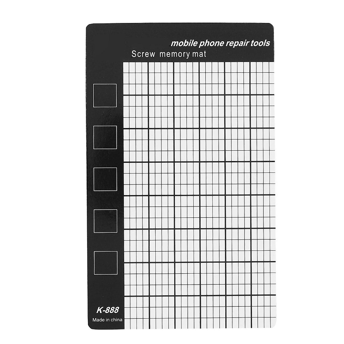 Magnetic Screw Pad,Universal Multifunctional Magnetic Mat,Grid Design Magnetic Mat With Note Box,For Absorb Screw,Mark The Position Of The Screw And Organize Parts