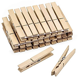 4 inch Clothes Pins Wooden Heavy Duty Wood Clothespins for Hanging Clothes Outdoor Clip,Crafts (30pcs)