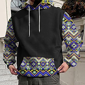 Skull Hoodie Men's Sweat-Shirts Trendy Hoodie Men Black Crew Neck Men's Sweatshirt College Hoodies Blank Hoodie Crew Neck Sweater For Men Quarter Fall Pullover Men Athletic Black M