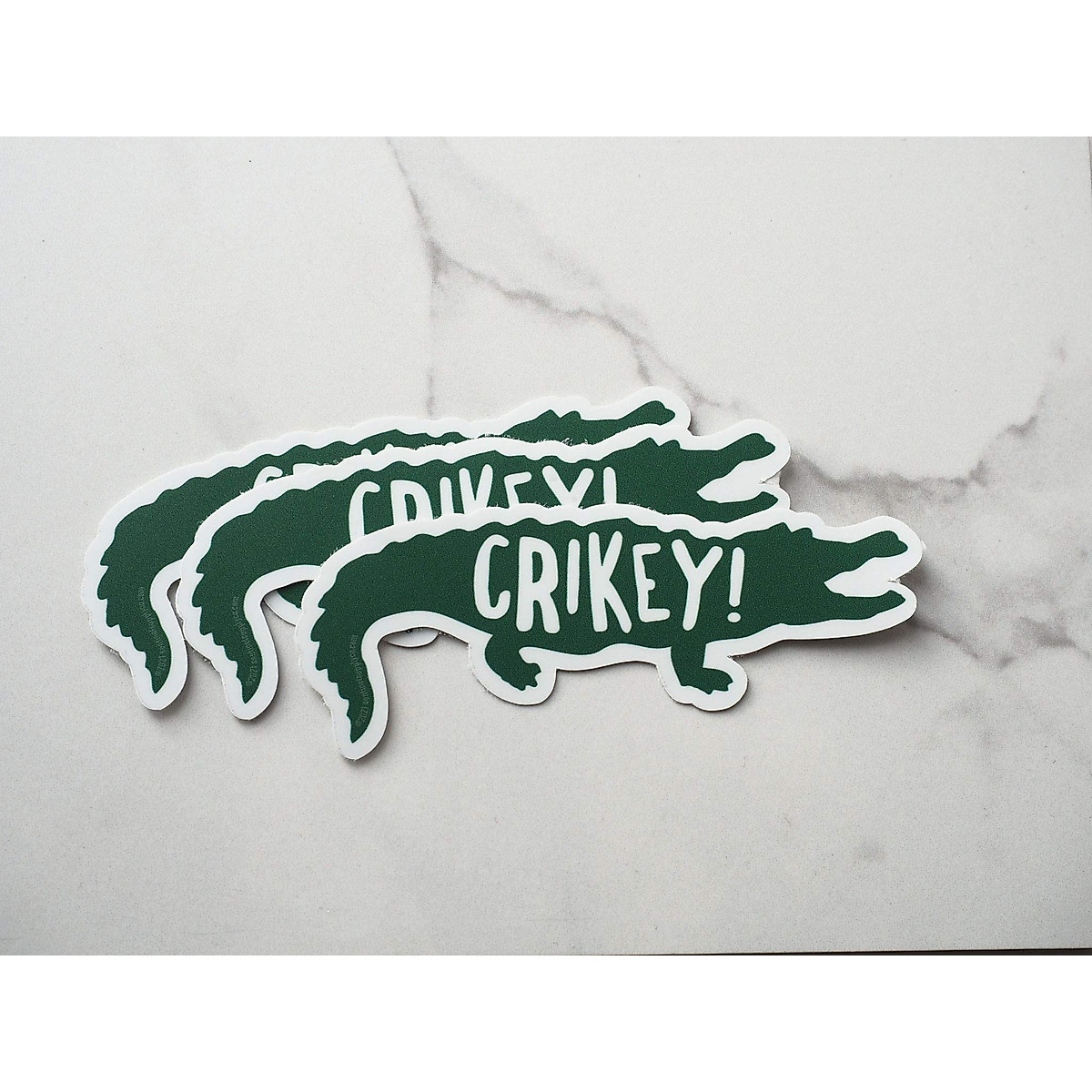 Crikey Sticker, Cute Crocodile Stickers for Hydroflask, Crocodile Dundee Quote, Croc Hunter Australian Sayings, Aussie Quotes, Reptile Decal