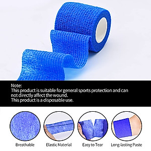 12/24/48/72pcs Self Adhesive Bandage Wraps, 2in 5 Yards, Multicolor (2 Inch, 12 Pack Multicolor)