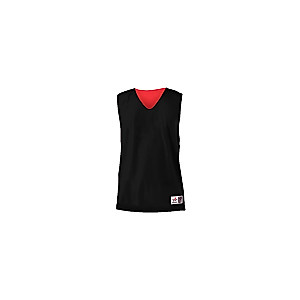 Alleson Athletic Men's Reversible Tank, Black/Red, Medium