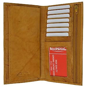MARSHAL New Genuine Leather Ladies Standard Wallet Bi-fold #253