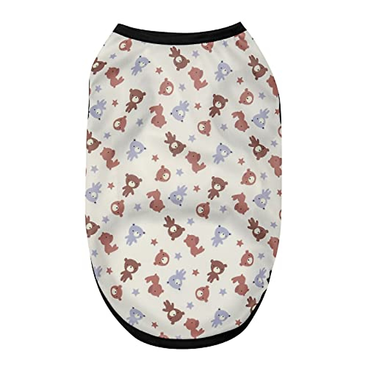 Katenpid Pet Shirts Printed Puppy Shirts Dog Sweatshirt Cute Dog Clothing Cotton Dog Pullover Soft Shirt for Pet Dogs Cats (X-Large, Bear)