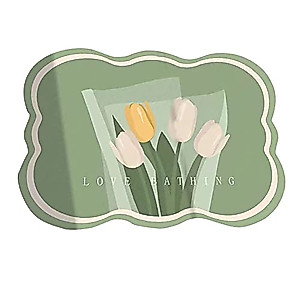 Scceatti Bath Mat Non Slip Shower Mat 16 x 12 Small Door Mat Outdoor Absorbent Mat Non Slip Mat for Doorway Living Room Bathroom for Bathroom Floor Bathroom Accessories Bath Mats