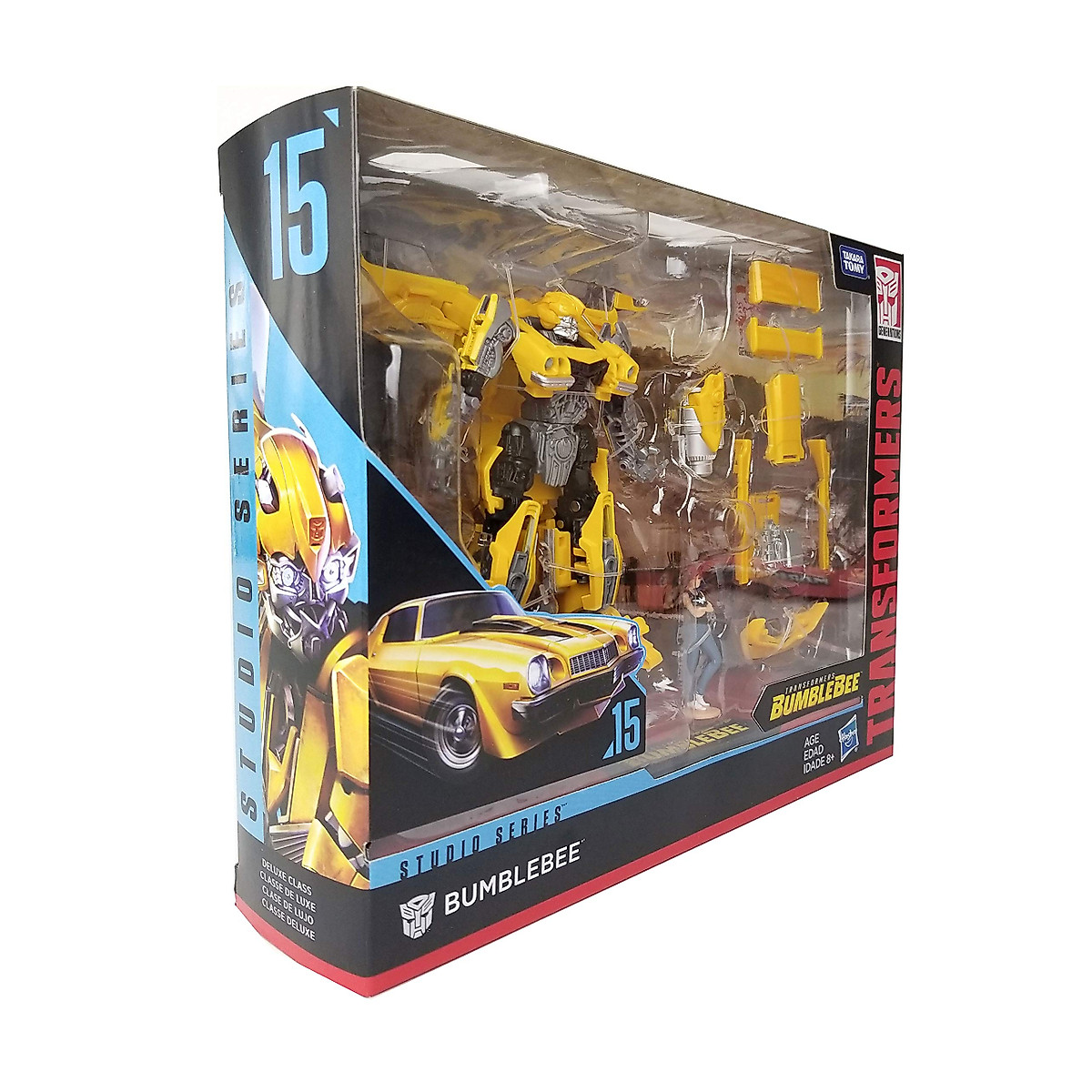 Transformers Studio Series Deluxe Class Rebekah's Garage Bumblebee with Charlie Exclusive Figure