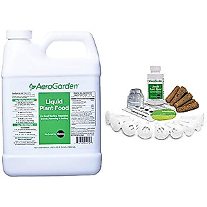 AeroGarden Liquid Nutrients (1 Liter) & Grow Anything Seed Pod Kit, 9