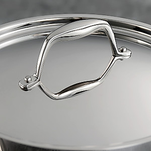 Tramontina 80116/249DS Gourmet Stainless Steel Induction-Ready Tri-Ply Clad 12-Piece Cookware Set, NSF-Certified, Made in Brazil