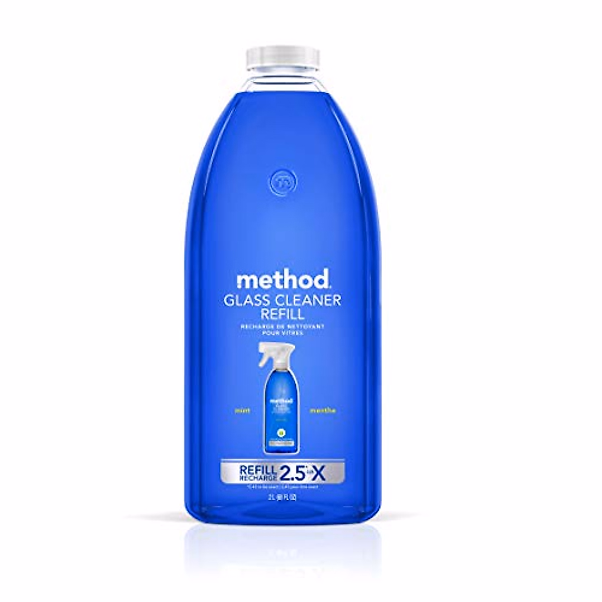 Method Glass Cleaner + Surface Cleaner Refill, Mint, 68 Ounce