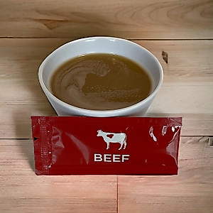 Savory Choice Reduced Sodium Broth Variety Pack: 8 Each Beef, Chicken and Vegetable Concentrates (24 Total) Make Great Soups, Bundle with Bouillon Mixing Cup