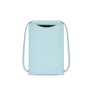 Earnda Small Crossbody Cell Phone Purse for Women Lightweight PU Leather Crossbody Bag with Credit Card Slots Blue