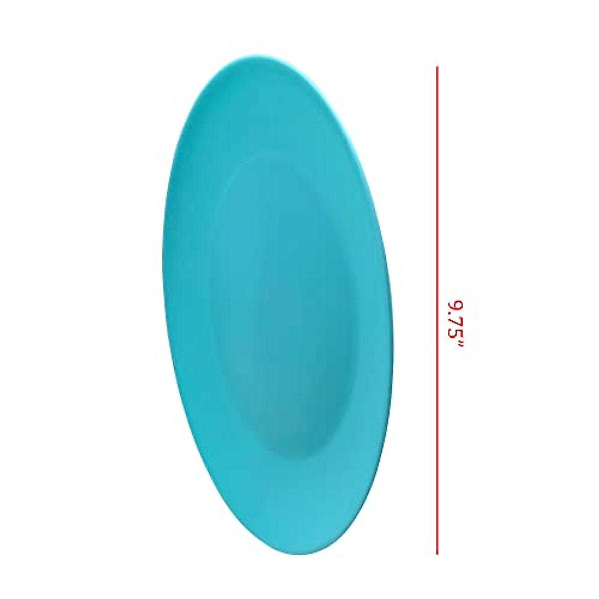 WEXINHAO Plastic Plates Reusable - 10 inch Unbreakable Dinner Plates set of 12 - BPA Free Dishwasher Safe Microwave Plates - Everyday Large Plates for Kids Kitchen Salad Party Outdoor