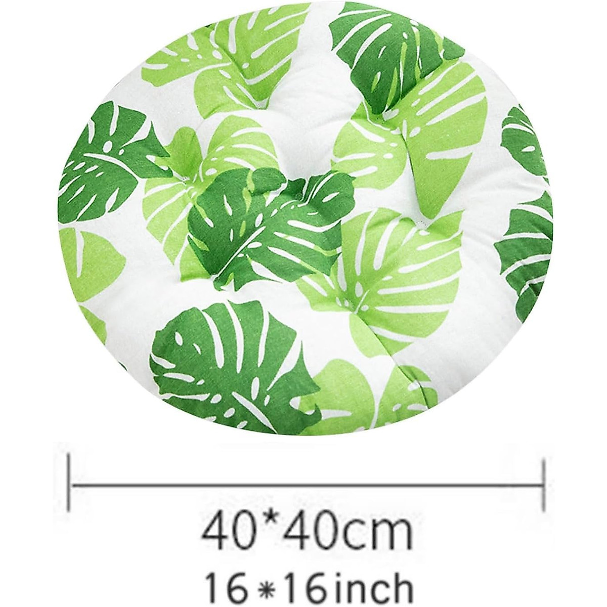 TUNKENCE Chair Pads for Patio Dining Chairs Chair Cushions for Outdoor Furniture Round Cushions Indoor Outdoor Patio Reversible Chair Pad, 16x16 Inch