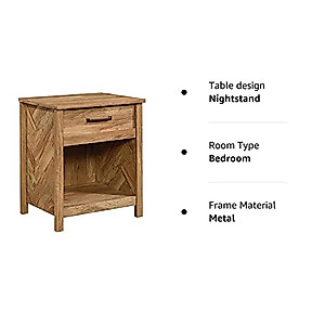 Sauder Cannery Bridge Nightstand, Sindoori Mango Finish