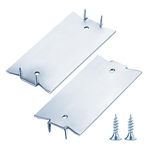 Wensilon(30 pcs) Zinc 1.5X3 Inch 16-Gauge Anti-Nail Protection Plate Shield, Nail Plate for Wood Studs, Steel Cable Wire Protector Plate with Sharp Pointed Prongs for Protection Plumbing and Wiring