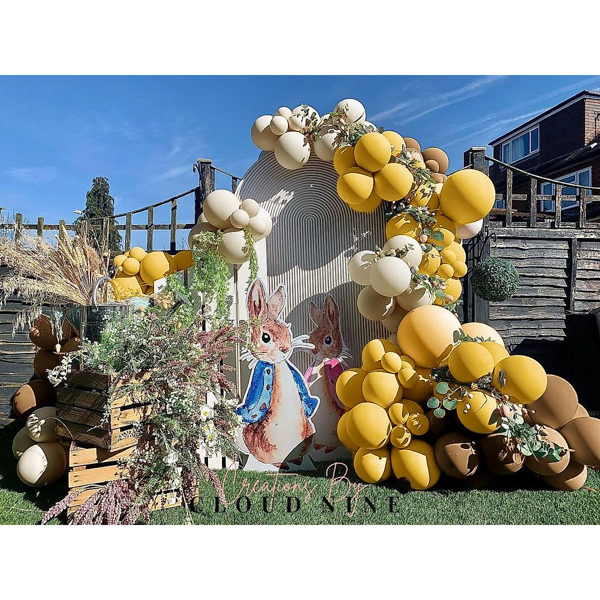 Captank Double Stuffed Mustard Yellow Brown White Sand Balloons Garland Arch Kit Dark Lemon Coffee Pastel Balloons For Daisy Bee Sunshine Sunflower Birthday Baby shower Gender Reveal Graduation