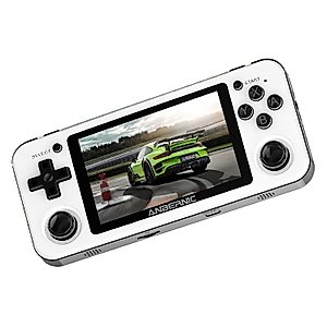 DREAMHAX RG351P Handheld Game Console with 64G TF Card 2500 Classic Games 3.5 Inch IPS Screen 3500mAh Battery, Video Games Player with Open Source System RK3326 Chip Quad-core 1.5GHz (Black)