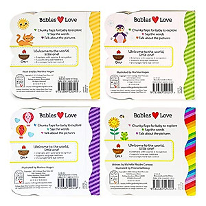 4 Pack Babies Love Learning Lift-a-Flap Boxed Set: First Words, Animals, Colors, and Things That Go (Chunky Lift a Flap)