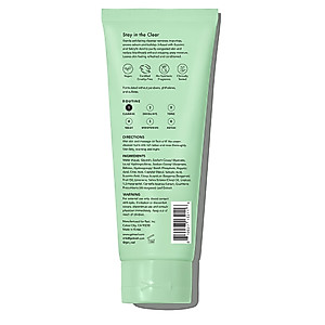 Rael Blackhead Remover, Miracle Clear Clay Mask - Exfoliating Face Wash, Pore Minimizer, Korean Skincare, Gentle, Hydrating, with Tea Tree, Vegan, Cruelty Free (100 ml, 3.4 fl oz)