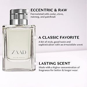 O BOTICARIO Zaad Eau de Parfum, Long Lasting Premium Cologne for Men, Fresh & Woody Men's Fragrance, 3.2 Ounce