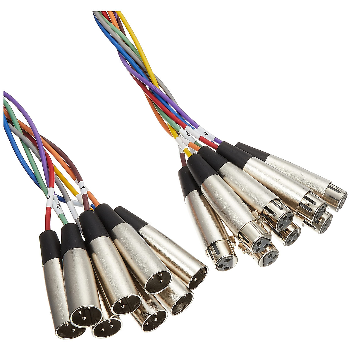 Hosa XLR-802 Balanced Snake, XLR3F to XLR3M, 2 m