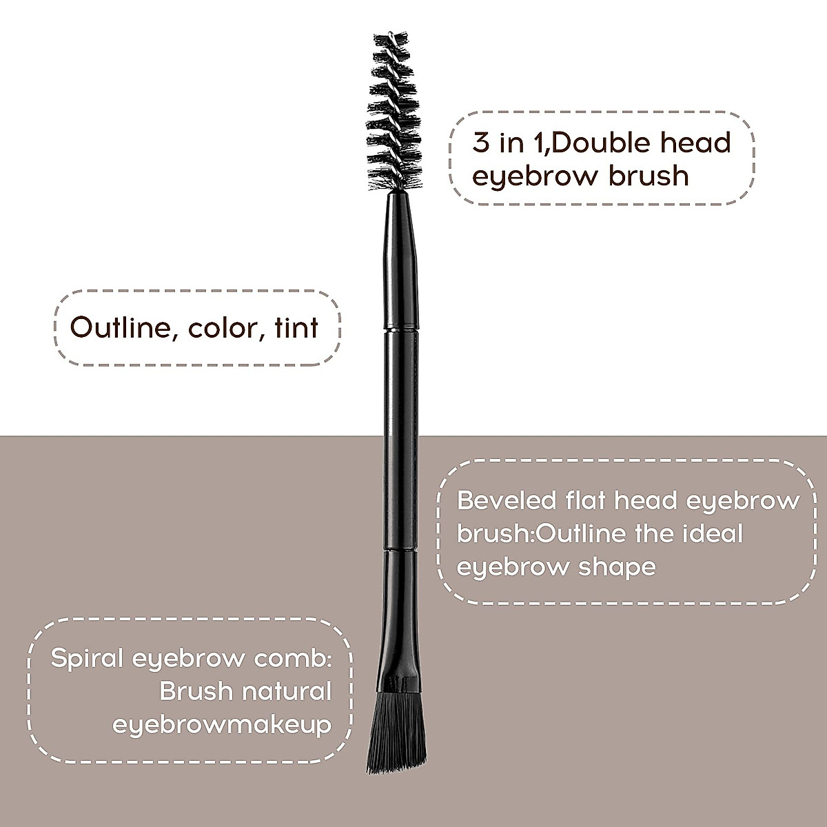 Rynluna Professional Brow Pomade, Eyebrow Color that Fills and Shapes Brows, Easy Breezy Brow Sculpt, Dark Brown, 0.12 Ounce