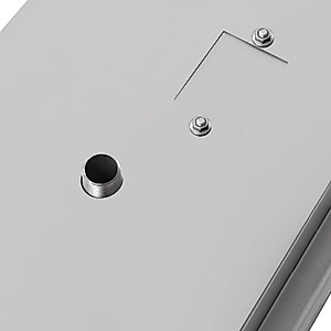 Rectangular Drop-in Fire Pit Pan Stainless Steel Built-in Fire Pit Burner Fire Table Insert Natural Gas H-Shape Burner for Indoor Outdoor Picnics,1/2'' NPT,90000 BTU(25.6 * 9.8 * 2in)