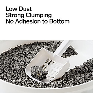 pidan Tofu Cat Litter Flushable Mixed Litter with Activated Carbon Bentonite, Odor Free Absorbent, Fast Drying, Selected Quality Pea Dregs, Solubility in Water, Vacuum Package(6L-5.3lb/Bag, 4bag)