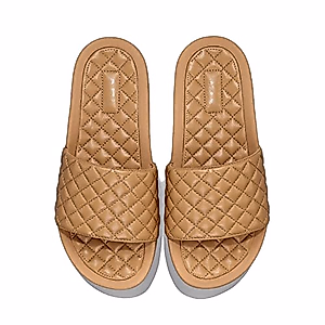 APL: Athletic Propulsion Labs Women's Lusso Slide, Tan, 8