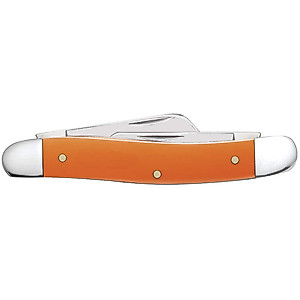 Case WR XX Pocket Knife Orange Synthetic Medium Stockman Item #80509 - (4318 SS) - Length Closed: 3 5/8 Inches