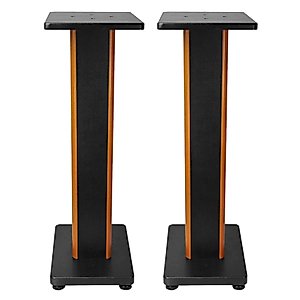 Rockville 28" 2-Tone Bookshelf Speaker Stands Surround Sound Home Theater (RHT28C)