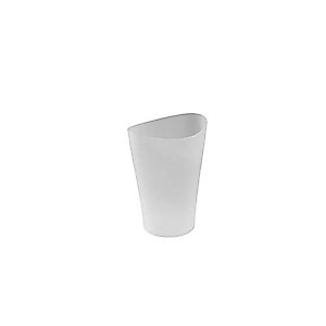 Rubbermaid Spa Works Vanity Wastebasket/Trash Bin, 9-Quart/2.25 Gallon, Clear, Small Plastic Garbage Can Fits Under Desk/Sink/Cabinet, Best Use for Home/Bathroom/Office/Laundry/Dorm Room