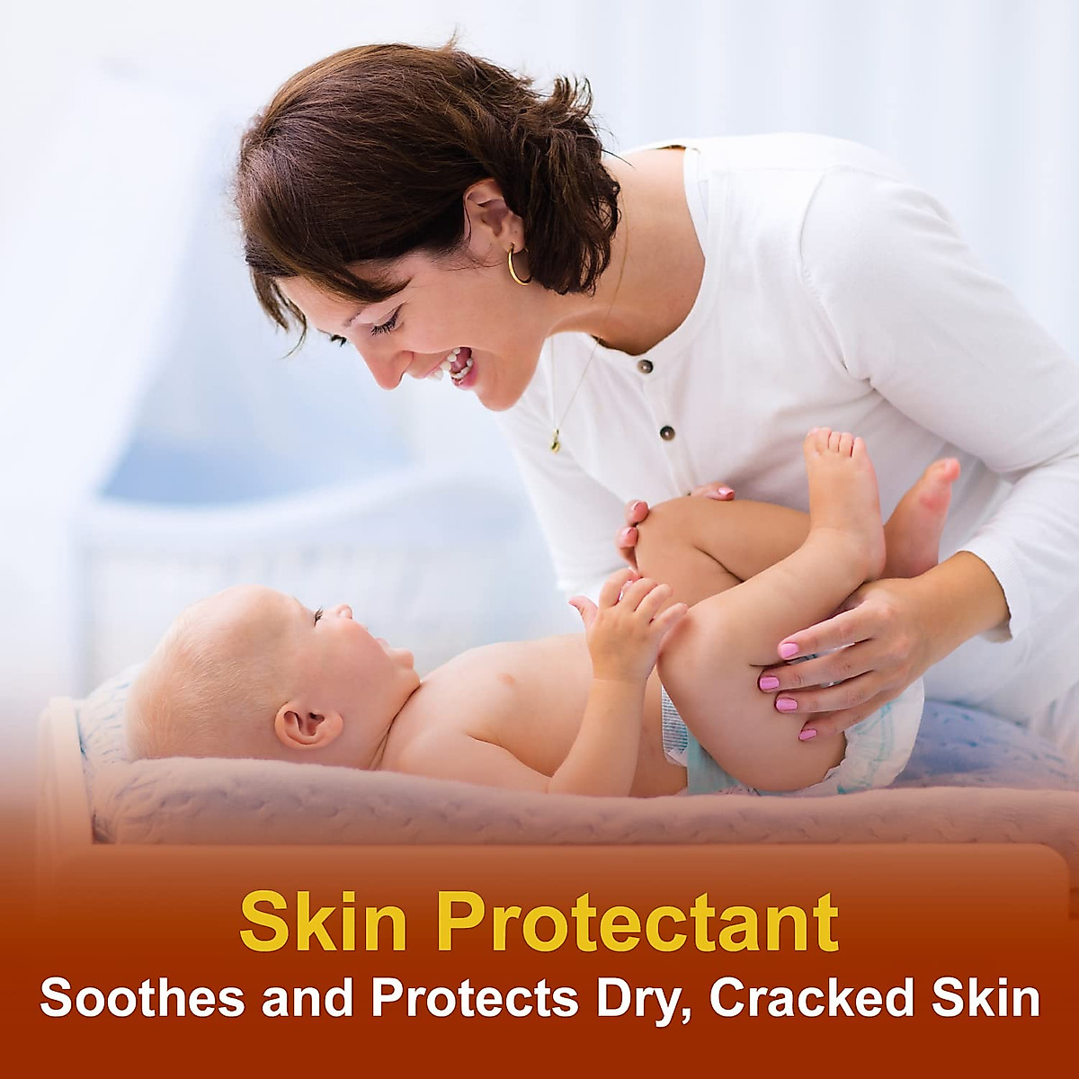 (6 Tubes) CareALL 4oz Vitamin A&D Ointment with Lanolin Diaper Rash and Skin Protectant