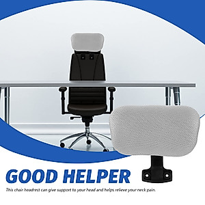 Tofficu Office Chair Headrest Attachment Computer Chair Headrest Adjustable Chair Head Cushion Head Rest for Office Chair(2.2cm Fixing Clips)