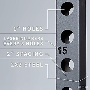 REP Short Power Rack – PR-1050 – with Dip Attachment