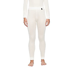 Terramar Women's Thermasilk Pointelle Pant, Natural, Medium