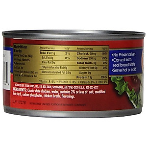 Tyson Chunk Chicken Breast, 12.5-Ounce Cans (Pack of 12)