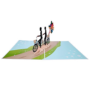 iGifts And Cards Gay Happy Fun Day 3D Pop Up Greeting Card - Valentine's Day, Fathers' Day, Romantic, Engagement, Anniversary, Wedding, Pride, Lovers, Grooms, Couple, Men, Boyfriend, LGBT