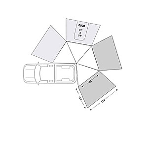 Overland Vehicle Systems 18239909: Nomadic 270 LT Awning Wall 2 Passenger Side
