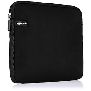 Amazon Basics 11.6-Inch Laptop Sleeve, Protective Case with Zipper - Black