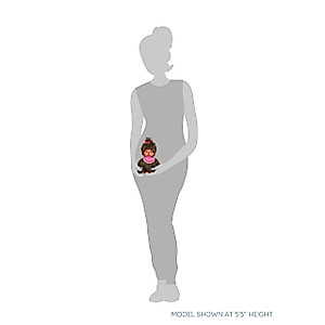 Monchhichi Classic Girl Pink Bib 20 cm