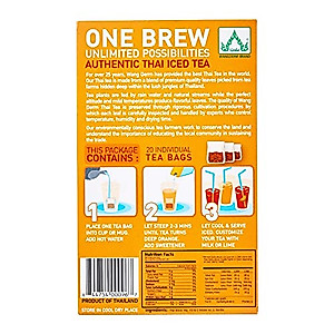 Authentic Thai Iced Tea Flavored Black Tea,23 tea bags