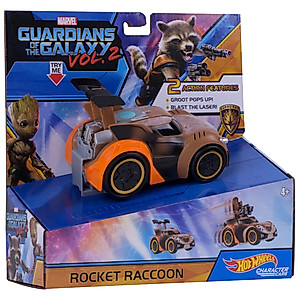 Hot Wheels Marvel Guardians of The Galaxy Vol. 2 Rocket Raccoon Chracter Car