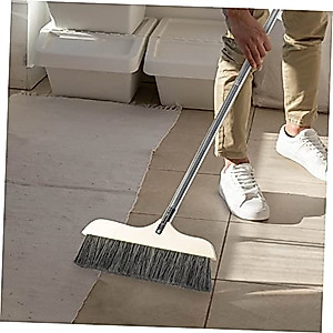 BCOATH Splicable Broom Indoor Broom Stand up Dustpan Kitchen Sweeping Brooms Kitchen Cleaning Rv Broom Hair Sweeping Brooms Outdoor Broom Cleaning Dustpan Kit Broom for Rv Stainless Steel